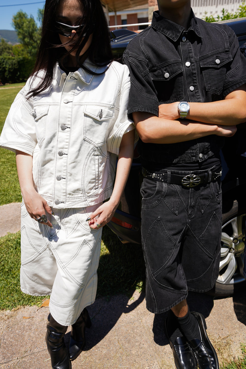 Elixir White Denim Set JACKET