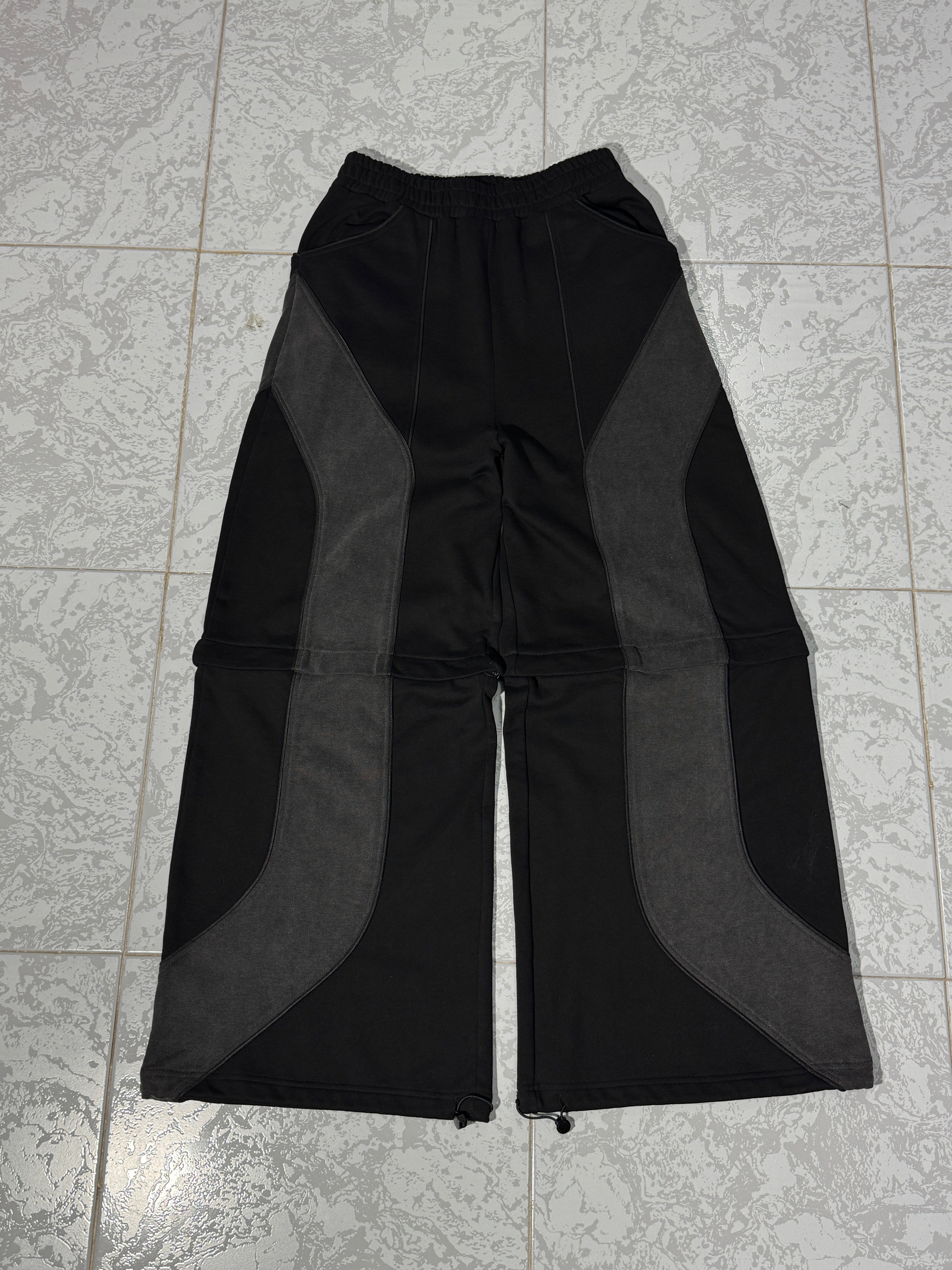Elixir Detachable Gray-Black Tracksuit Pants