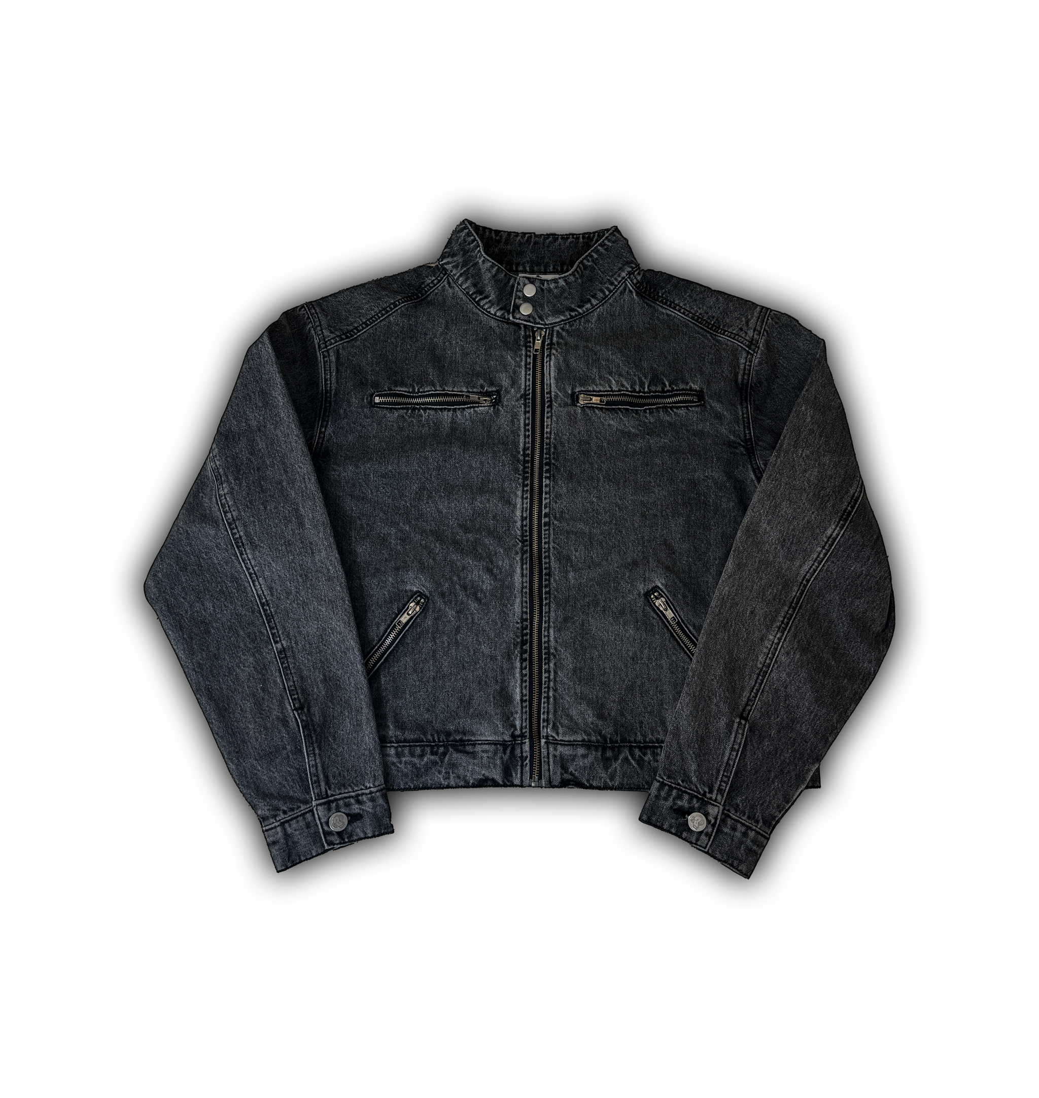 Elixir Gray Winter Denim Set Jacket