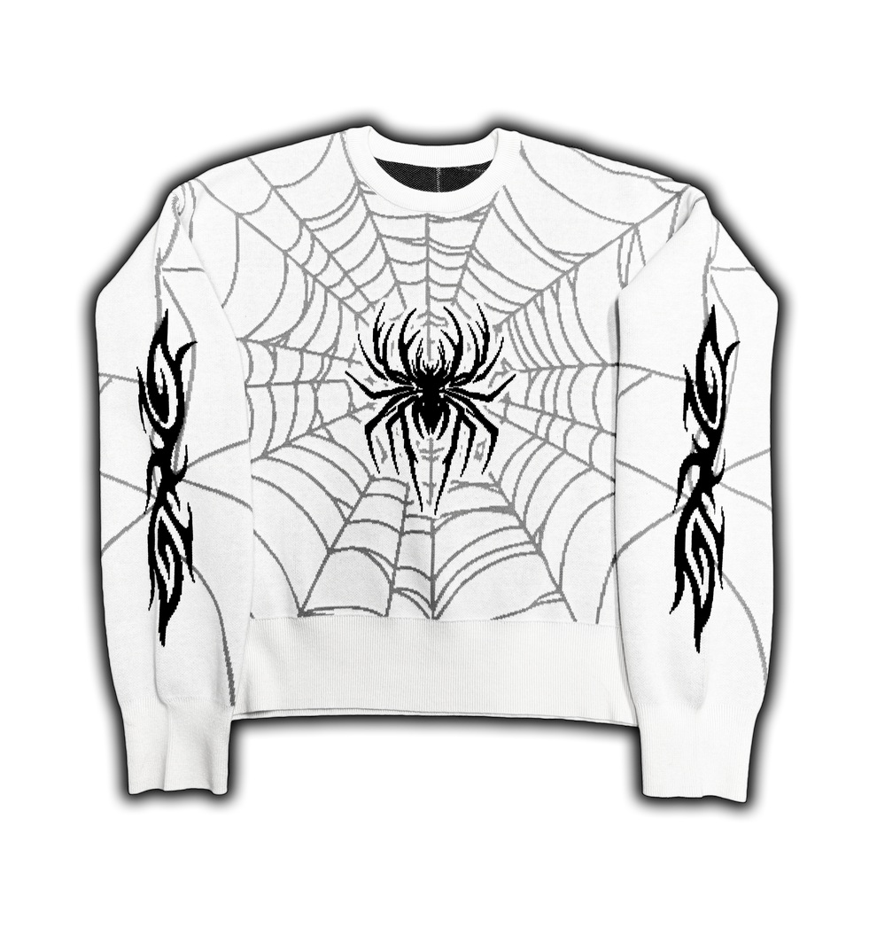 Elixir White Knitted Sweater – elixirclothes.com