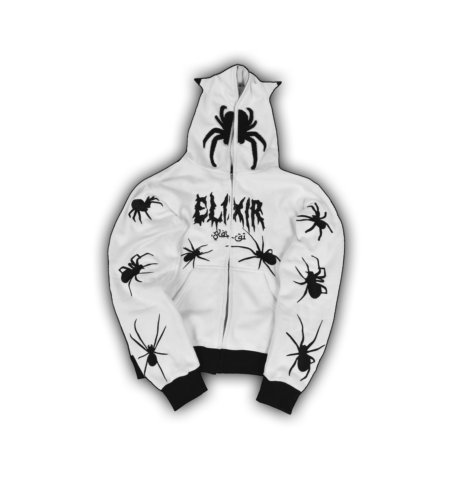 Elixir Spiders White Full Zip